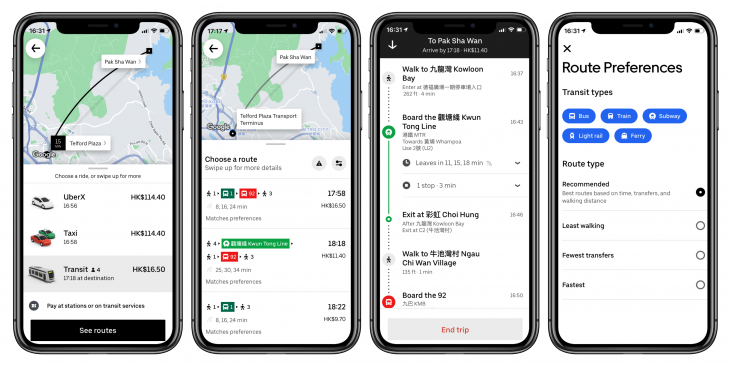 Uber launches Uber Transit to power smart mobility in Hong Kong | Uber ...