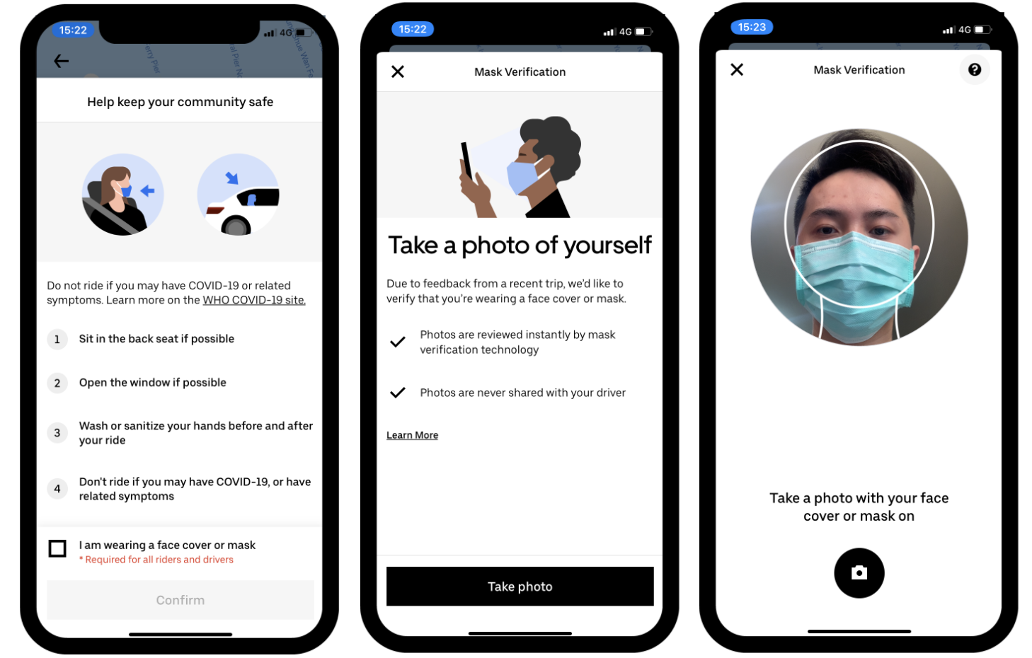 Uber adds new Discreet Reporting option and Rider Mask Verification ...