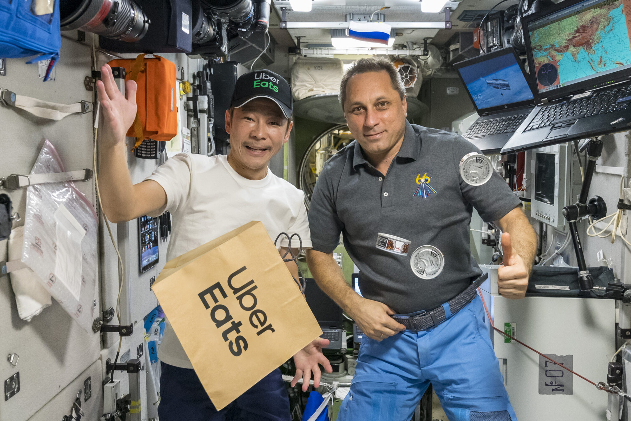 Out of this world! Uber Eats makes our first food delivery to space ...