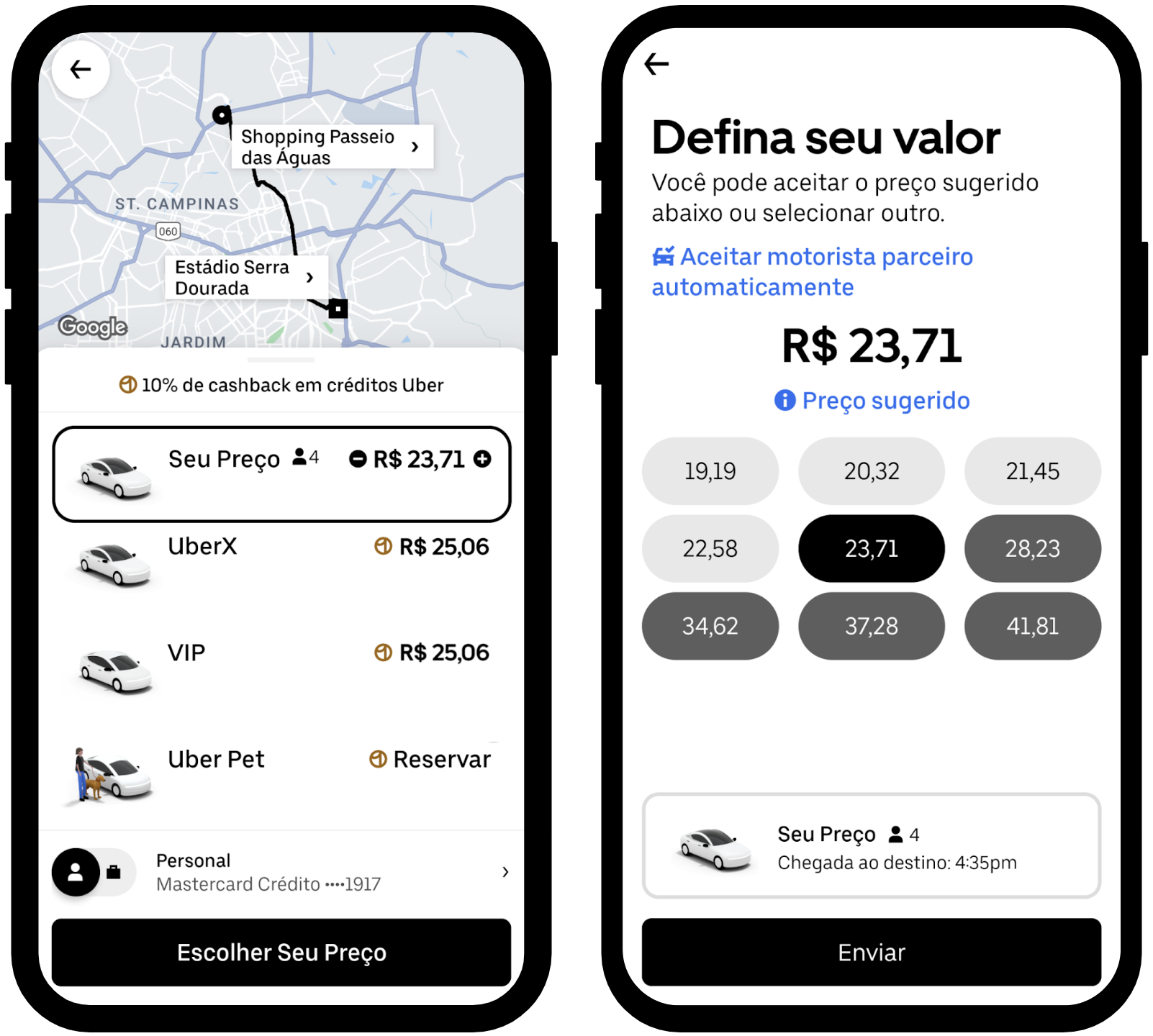 Viagens pelo Uber Seu Preço já estão disponíveis Últimas notícias ...