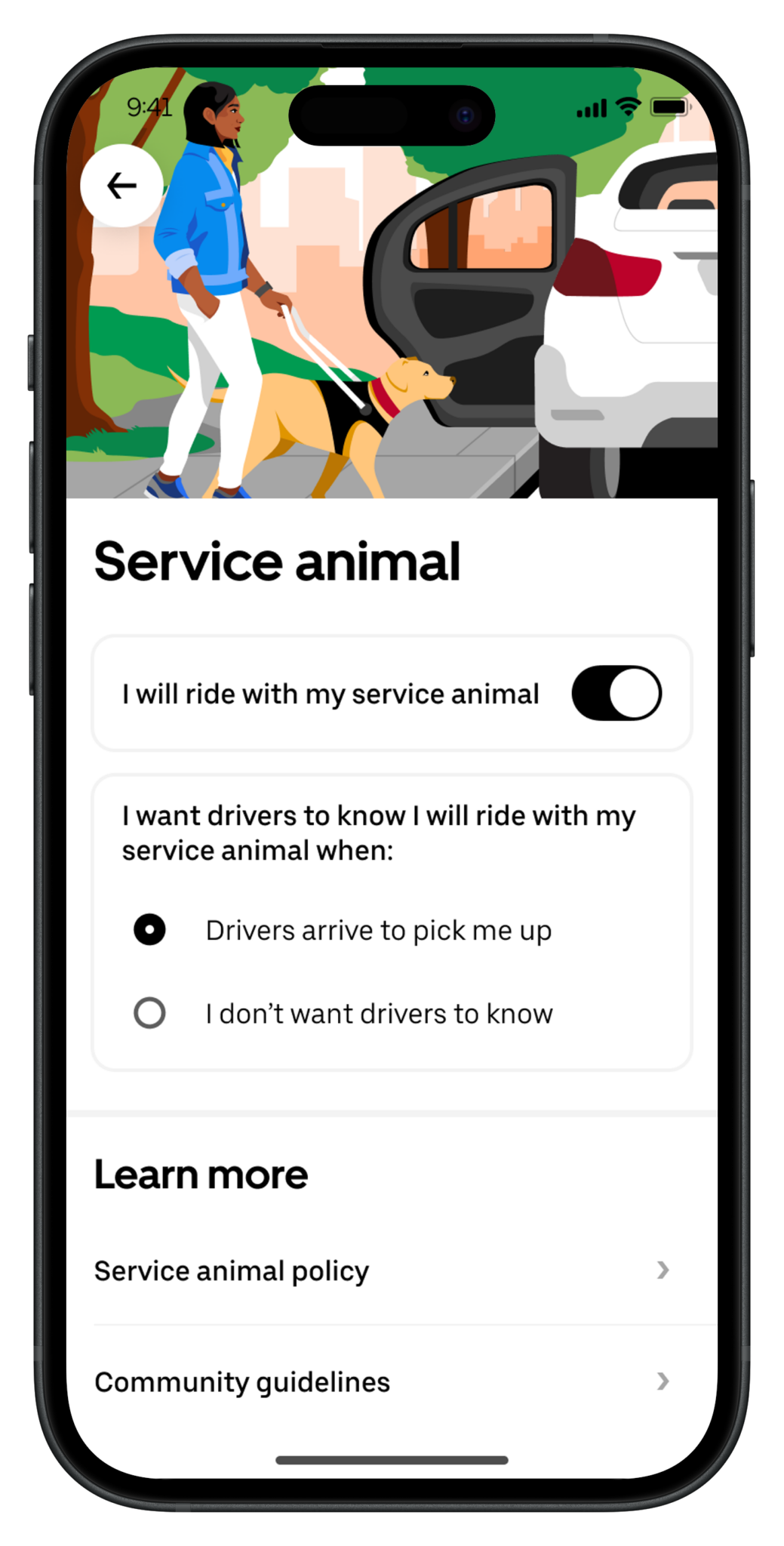 Supporting riders with service animals | Uber Newsroom