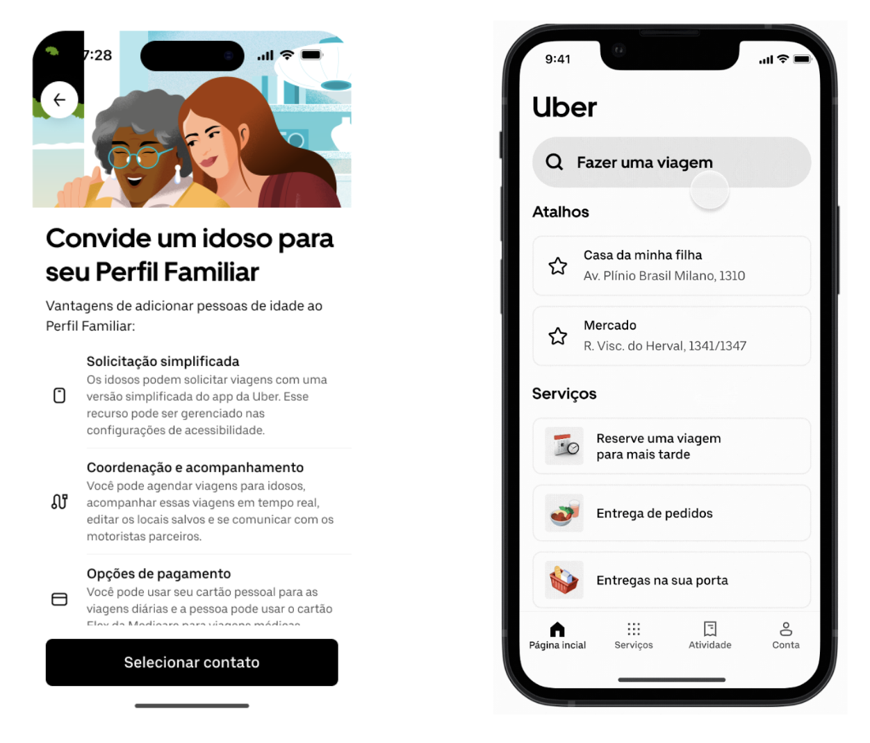 Uber lança conta sênior com interface simplificada Últimas notícias ...
