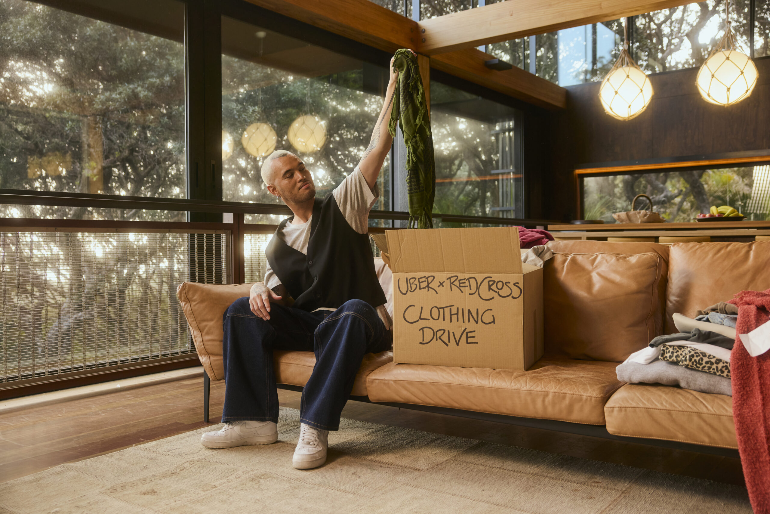 Stan Walker teams up with the Uber x Red Cross Clothing Drive to help ...